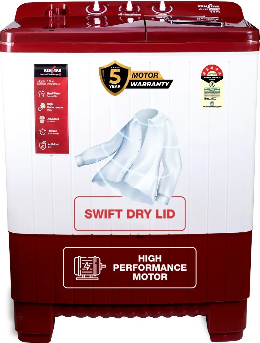 Kenstar KSSA855NNNMM 8.5 kg Semi Automatic Washing Machine Price in ...