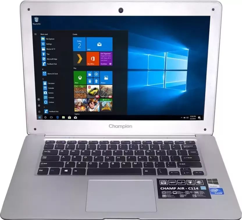 Champion Air C114 Laptop (Intel Atom/ 2GB/ 32GB SSD/ Win10) Price in India 2024, Full Specs ...