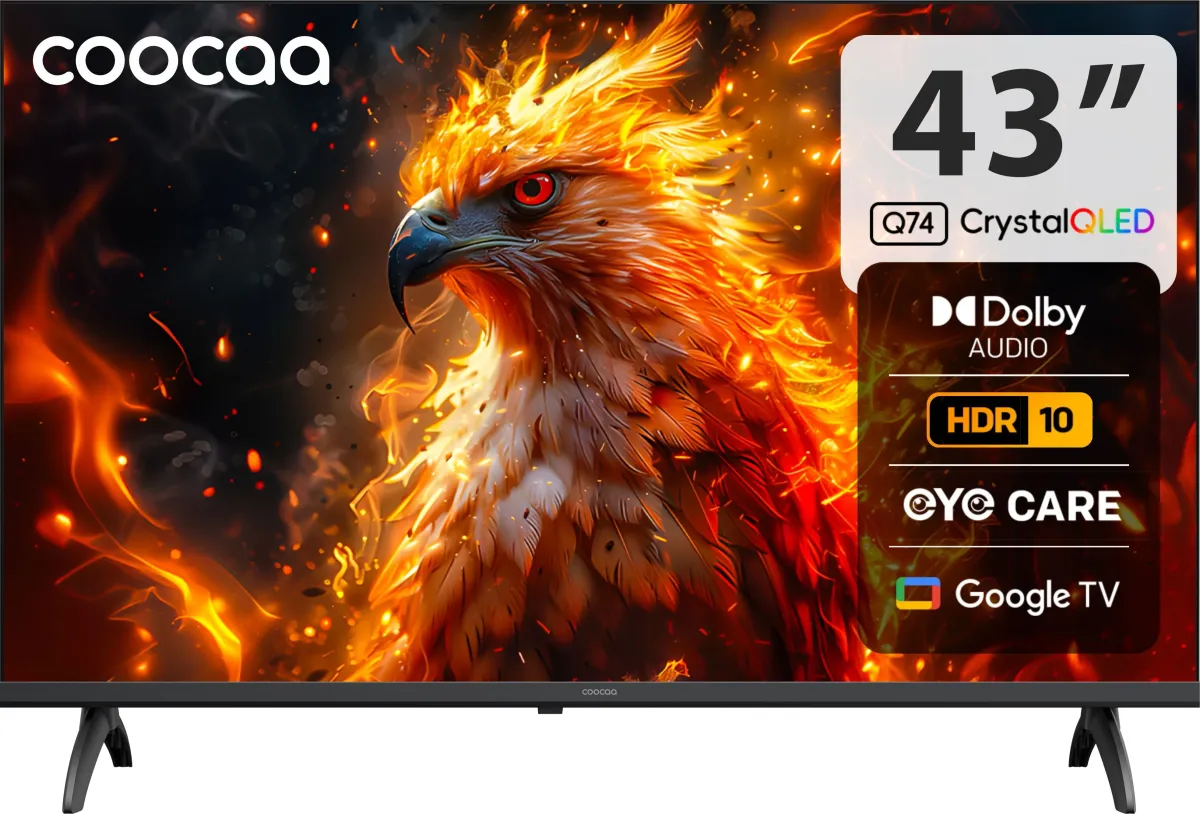 Coocaa Q74 43 inch Full HD Smart QLED TV (43Q74) Price in India 2025 ...