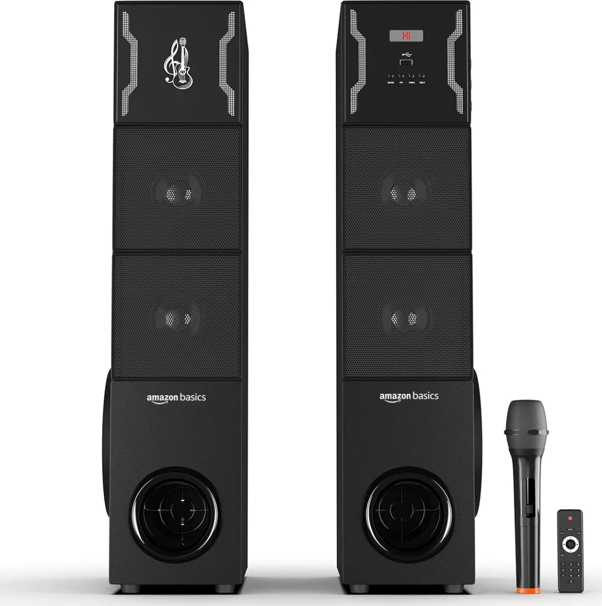AmazonBasics ‎ABDKM125 125W Multimedia Tower Speaker - Price in India ...