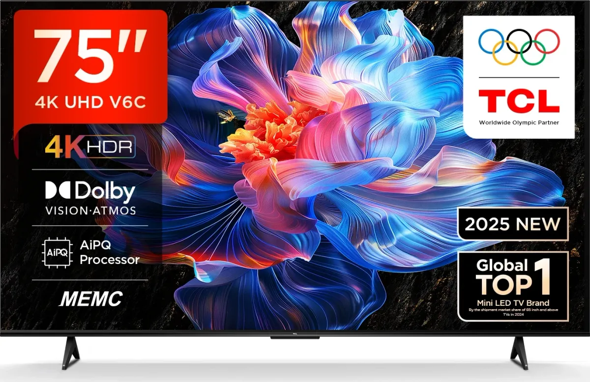 TCL V6C 75 inch Ultra HD 4K Smart LED TV (75V6C) Price in India 2025, Full Specs & Review ...