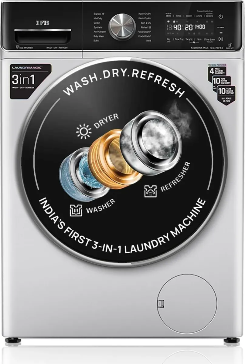 IFB Executive Plus ZXS 10 kg Fully Automatic Front Load Washing Machine ...