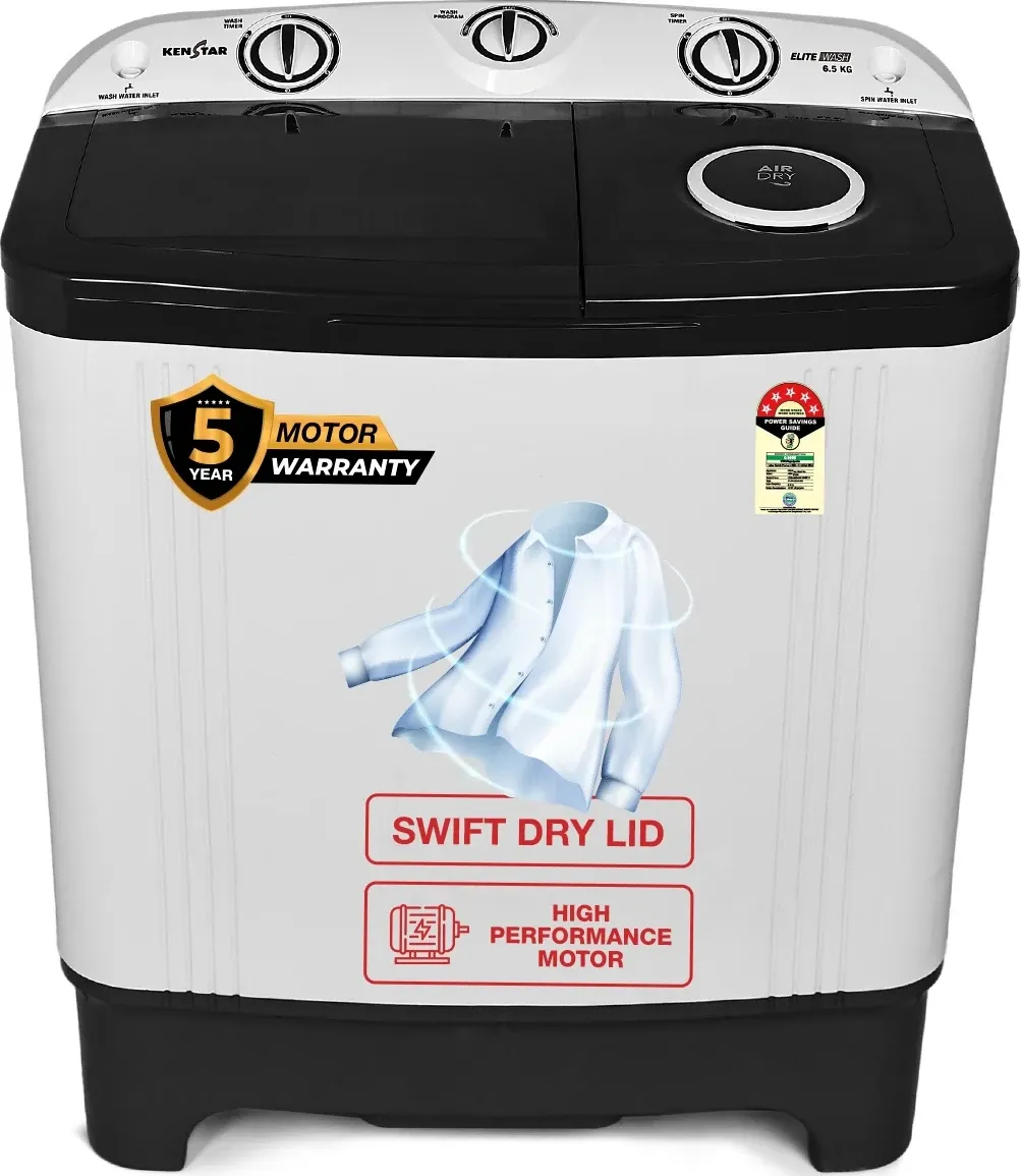 Kenstar KSSA655NNNDG 6.5 kg Semi Automatic Washing Machine Price in ...