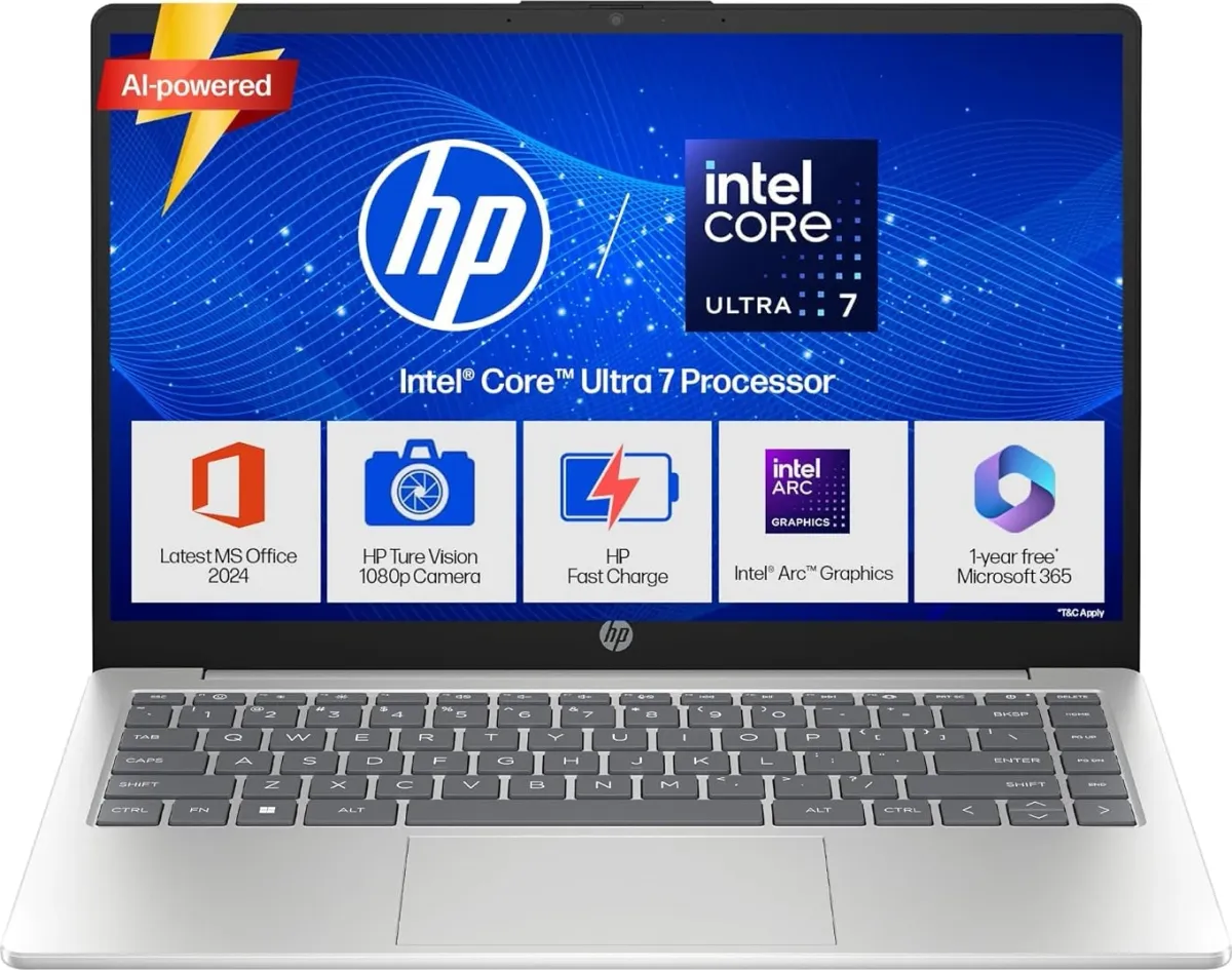 HP 14-ep1181TU Laptop (Intel Core Ultra 7 155H 24GB/ 1TB SSD/ Win11 ...