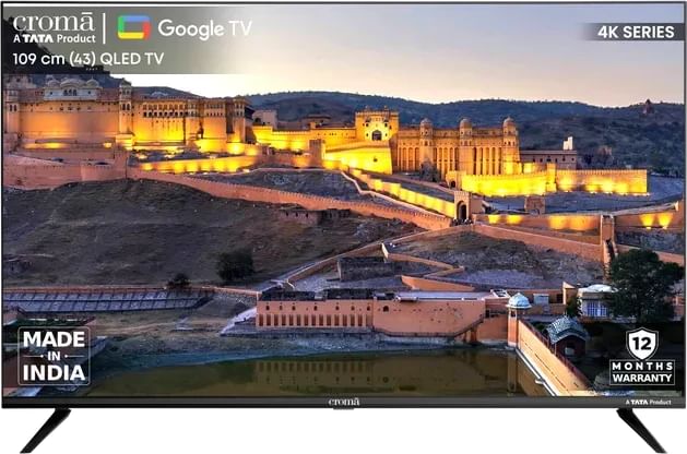 Croma CREL043UGC024603 43 inch Ultra HD 4K Smart QLED TV Price in India ...