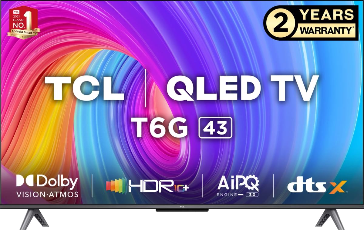 TCL T6G 43 Inch Ultra HD 4K Smart QLED TV 43T6G Price In India 2025