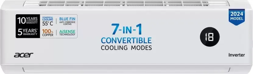 Acer AR15AS5INGMA 1.5 Ton 5 Star 2024 Split Inverter AC - Price in ...