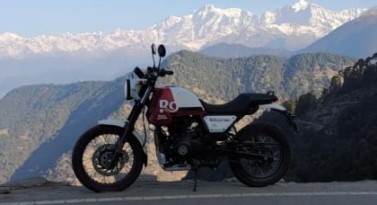 Royal Enfield Scram 411 White Flame and Silver Spirit Price in India ...