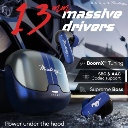 Boult x Mustang Dash True Wireless Earbuds Price in India 2025, Full ...