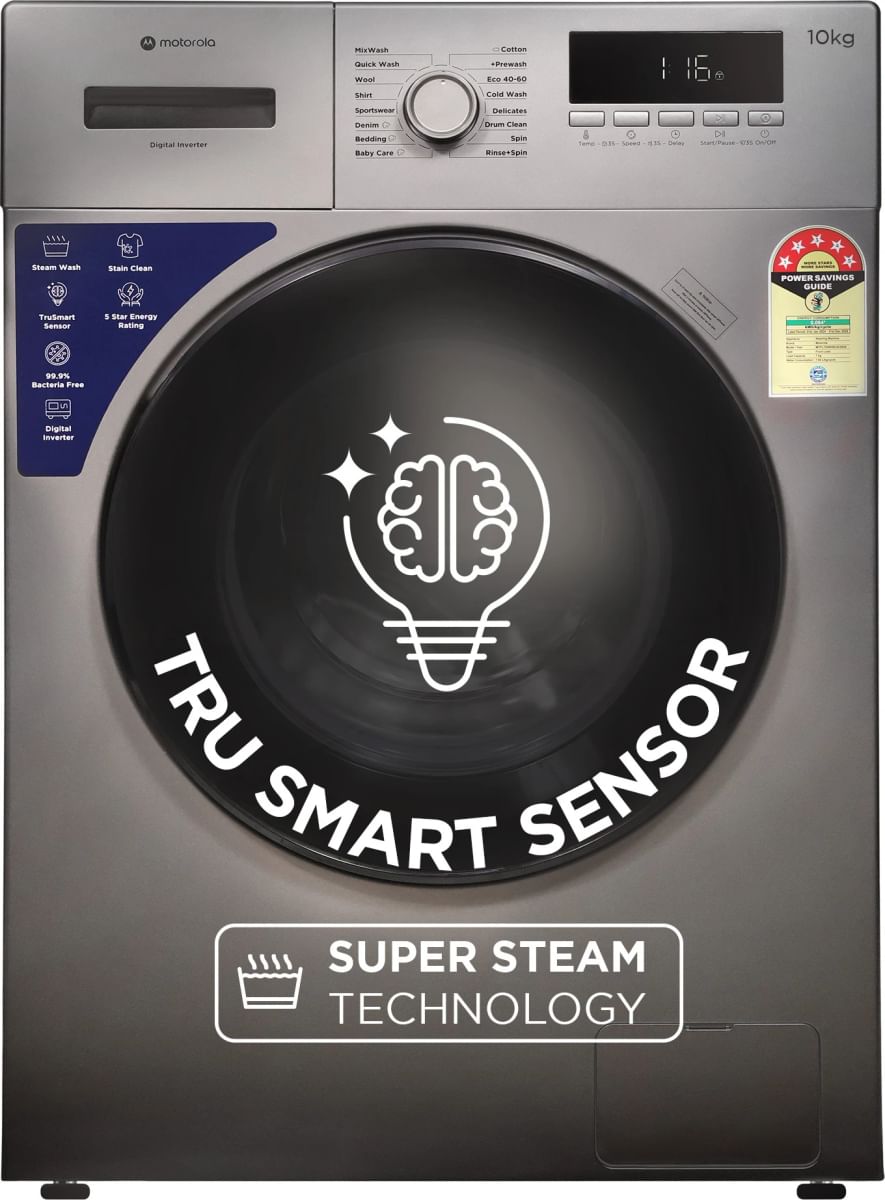 Motorola MTFL1005NHNJG 10 kg Fully Automatic Front Load Washing Machine ...