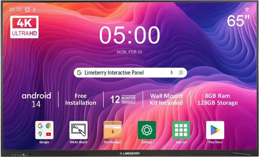 Limeberry LB-IWB-FE_4GB/32GB 65 inch Ultra HD 4K Interactive Flat Panel ...