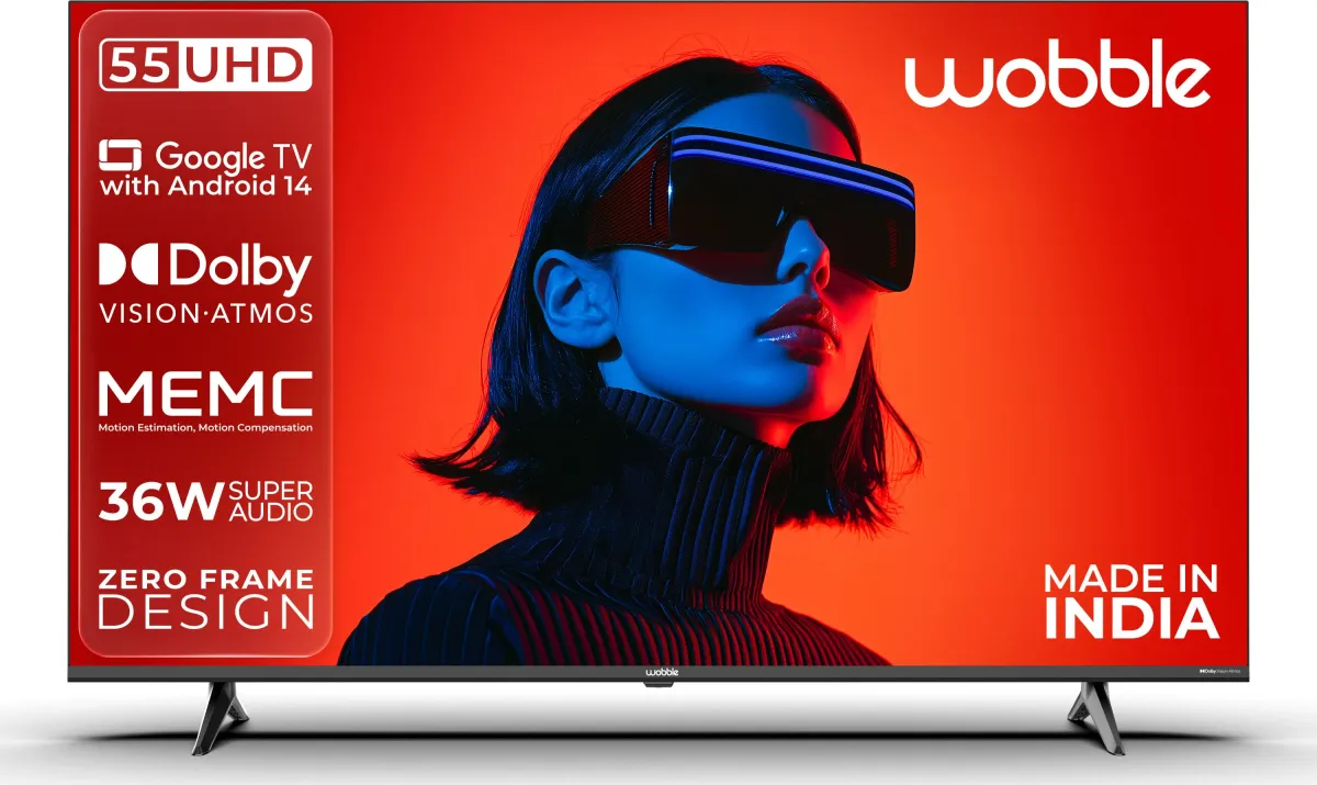 Wobble K Series 55 inch Ultra HD 4K Smart LED TV (WB55UDAGU2875D25 ...