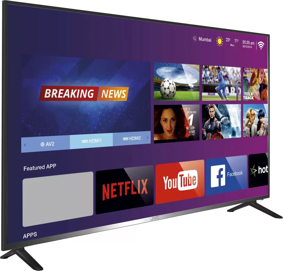 JVC Intelli Smart LT-55N875CO 55-inch Ultra HD 4K Smart LED TV Best ...