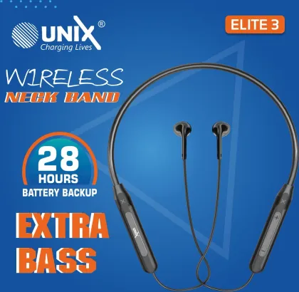 UNIX Elite 3 Wireless Neckband Price in India 2025, Full Specs & Review ...