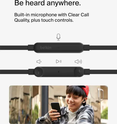 Belkin SoundForm Type-C Wired Earphones Price in India 2025, Full Specs ...