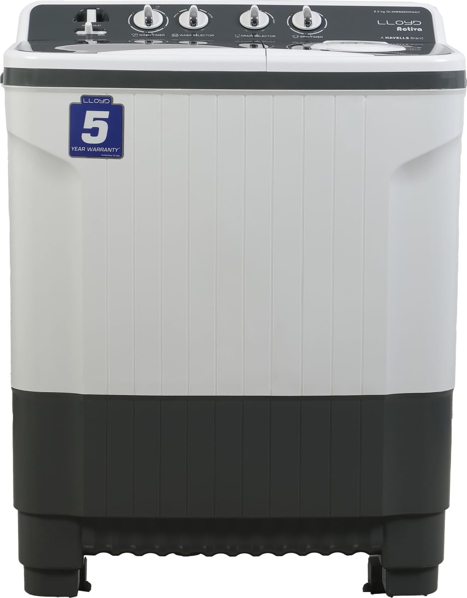 Lloyd GLWMS80IDDGAC 8 Kg Semi Automatic Washing Machine Price in India ...