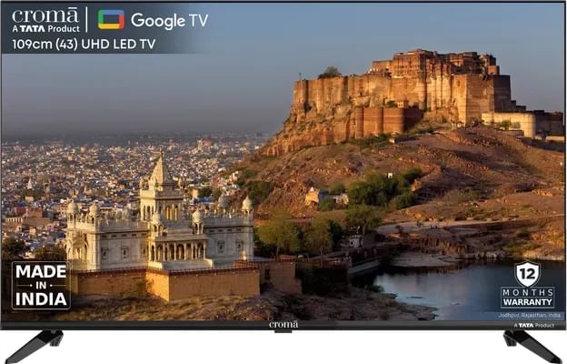 Croma CREL043UGC333801 43 inch Ultra HD 4K Smart LED TV Price in India ...