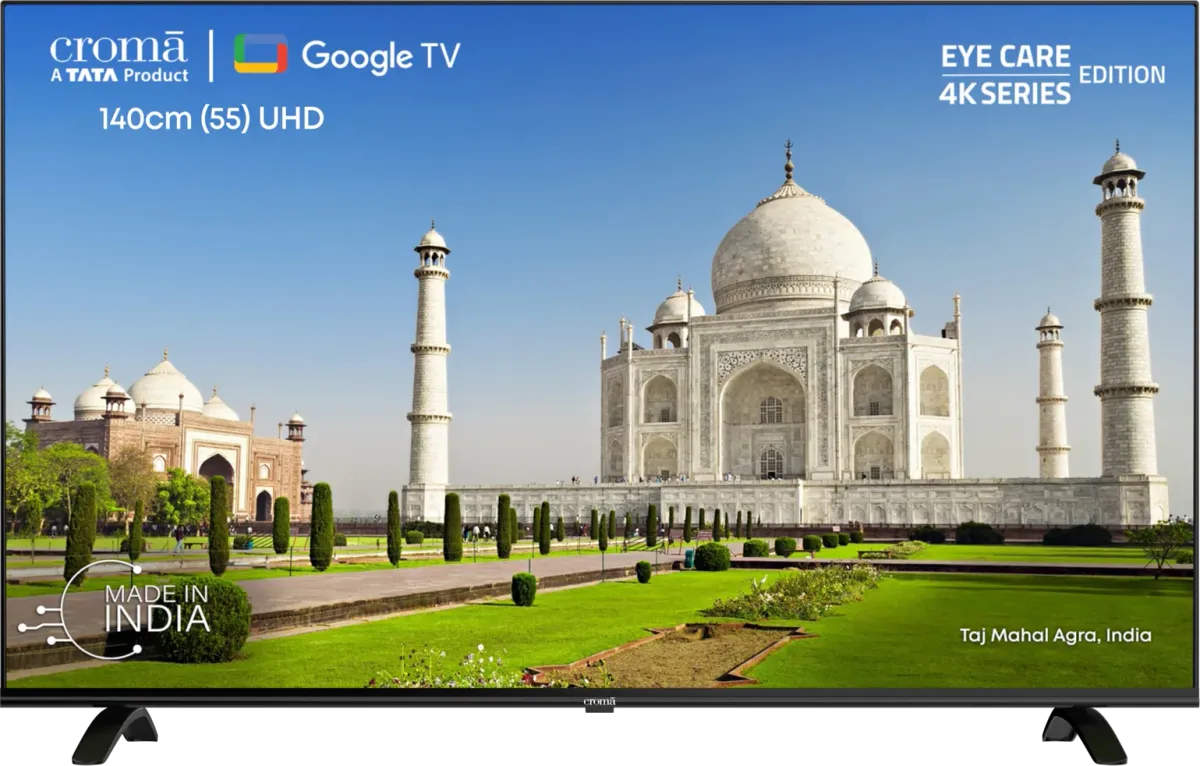 Croma 55UGC024601 55 inch Ultra HD 4K Smart LED TV Price in India 2025 ...