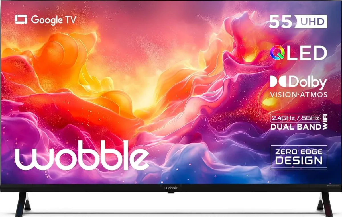 Wobble QD Series 55 inch Ultra HD 4K Smart QLED TV (WB55GTAW9602QD ...