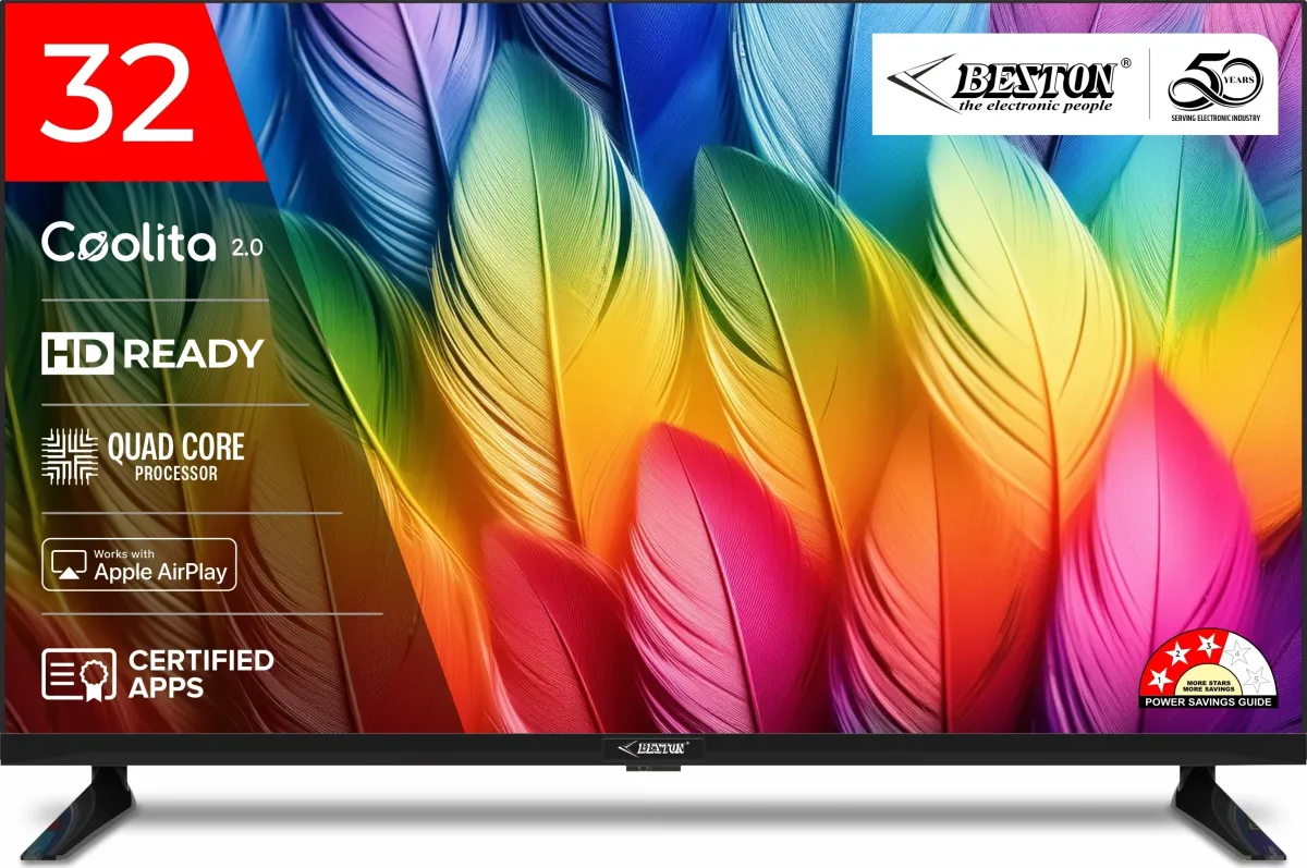 Beston BS32C2 32 inch HD Ready Smart LED TV Price in India 2025, Full ...