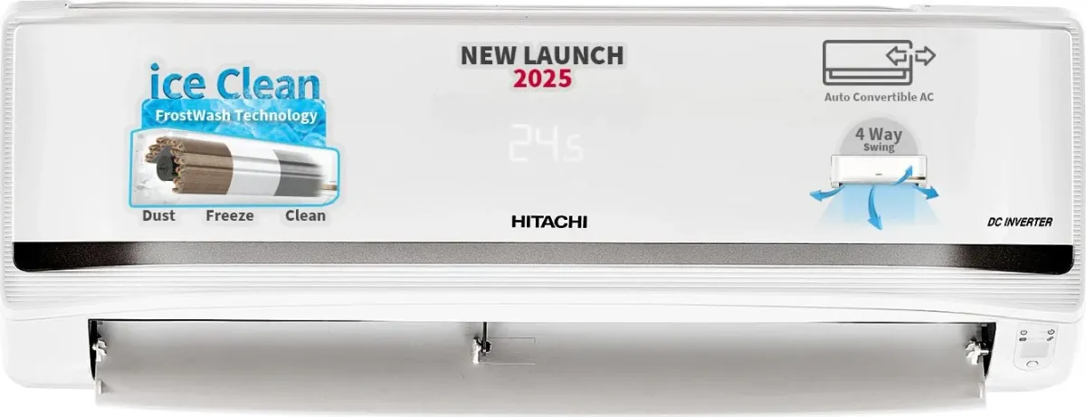 Hitachi 5500STXL RAS.V522PCBISH1 2 Ton 5 Star 2025 Inverter Split AC ...