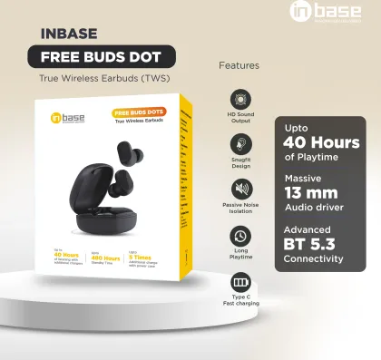 Inbase Free Buds Dot True Wireless Earbuds Price in India 2025, Full ...