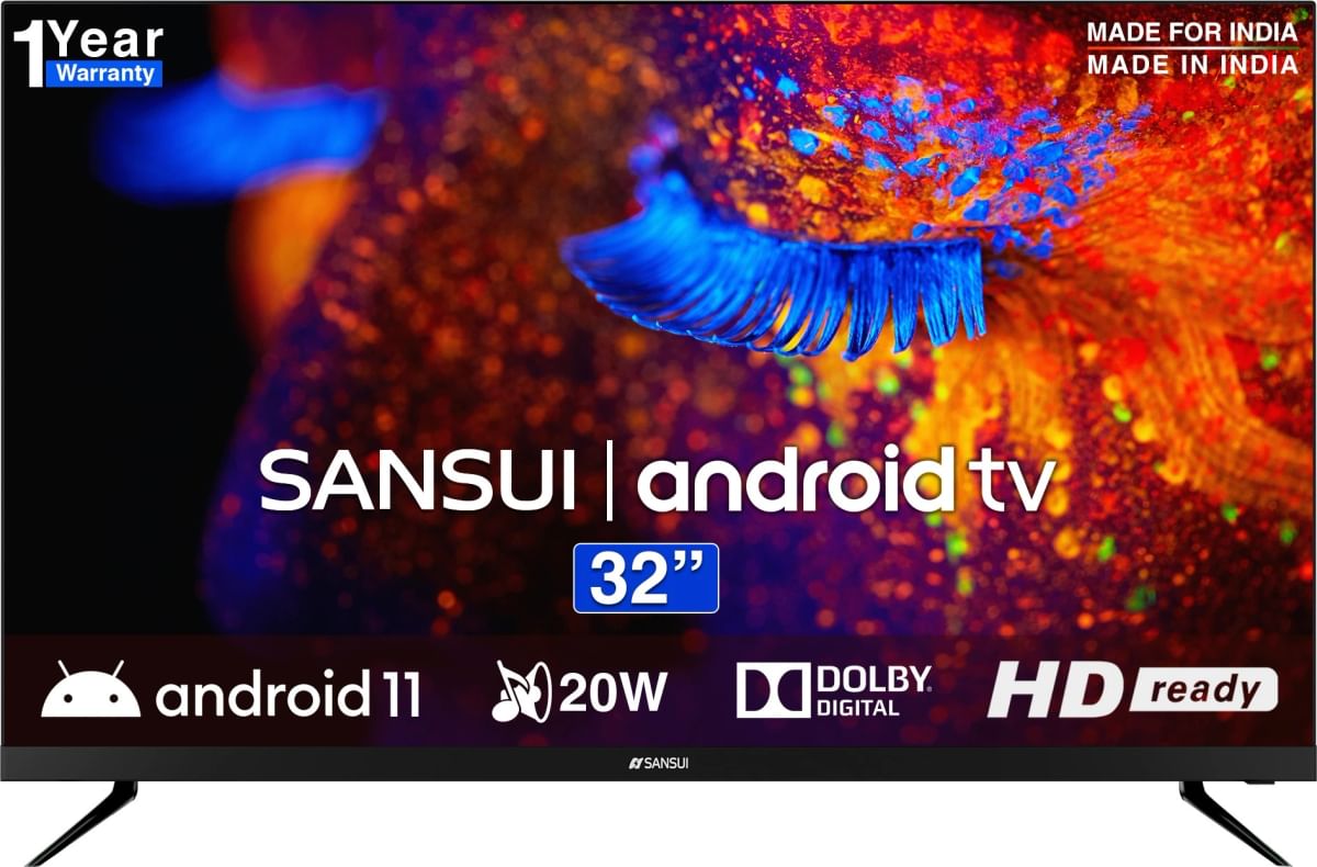 Sansui JSY32ASHD 32 inch HD Ready Smart LED TV Price in India 2024 ...