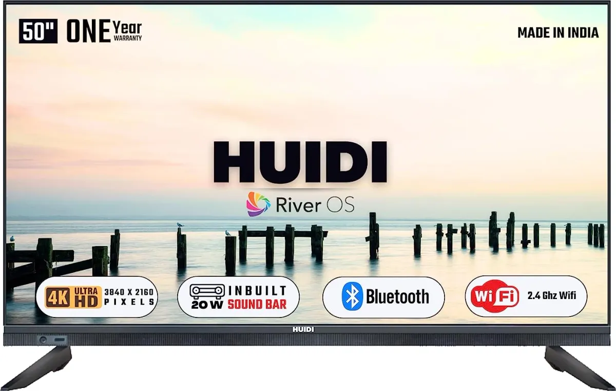 Huidi HD50FLPRO 50 inch Ultra HD 4K Smart LED TV Price in India 2025, Full Specs & Review ...