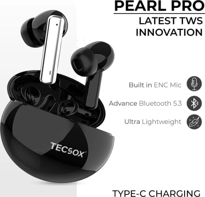 TecSox Pearl Pro True Wireless Earbuds Price in India 2025, Full Specs ...