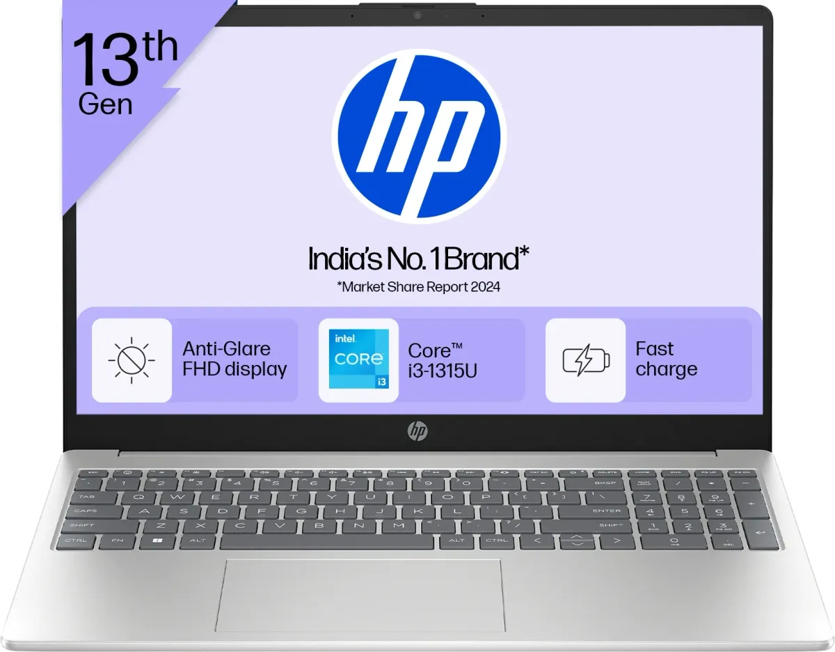 HP 15-fd0568TU Laptop (13th Gen Core i3/ 8GB/ 512GB SSD/ Win11 Home) Price in India 2025, Full ...