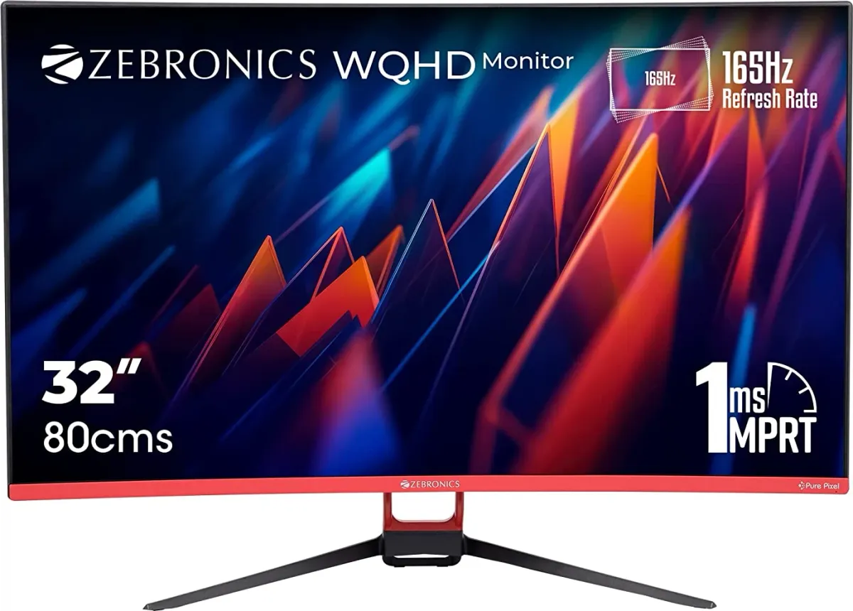 Zebronics ZEB-S32A 32 Inch Quad HD Gaming Monitor Price in India 2025 ...