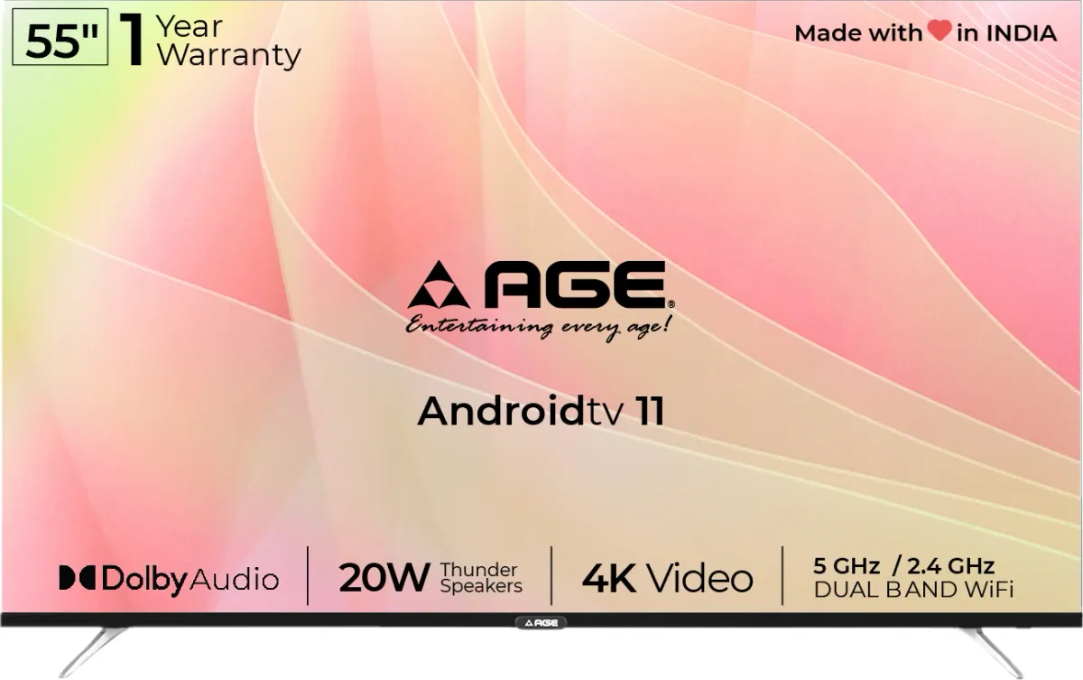 AGE PRO 55 UHD VC 55 inch Ultra HD 4K Smart LED TV - Price in India ...
