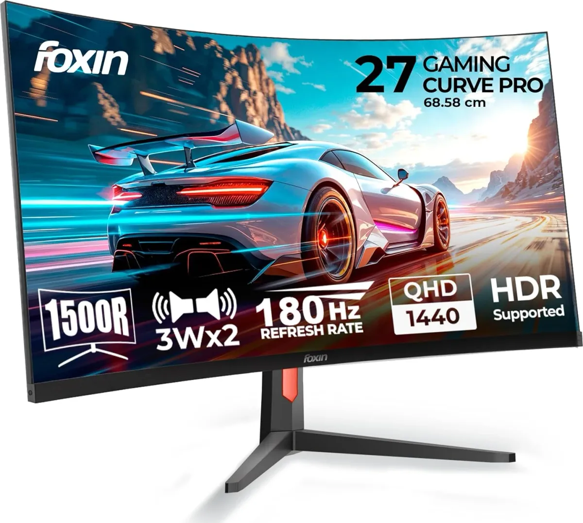 Foxin Phantom Pro 27 inch Quad HD Curved Gaming Monitor Price in India ...