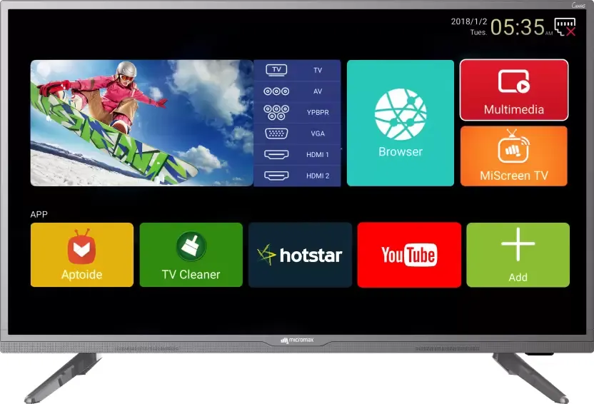 Micromax 32 Canvas 3 (32-inch) HD Ready Smart LED TV Price in India ...