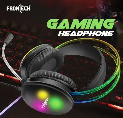 FRONTECH HF-0015 Wired Gaming Headphones - Price in India (Mar 2026 ...