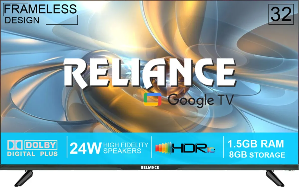Reliance RW32GD8676HD 32 inch HD Ready Smart LED TV Price in India 2025 ...