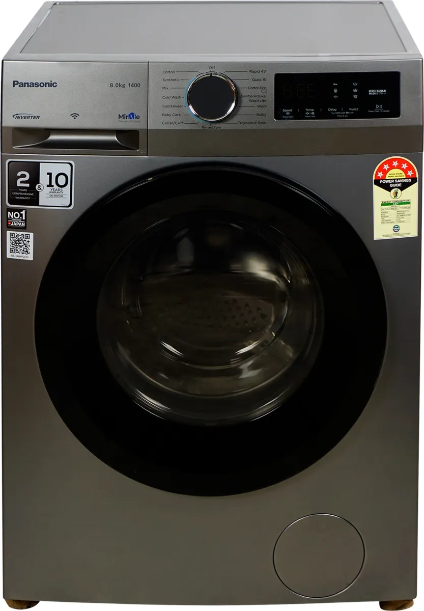 Panasonic NA-148MG2L01 8 Kg Fully Automatic Front Load Washing Machine ...