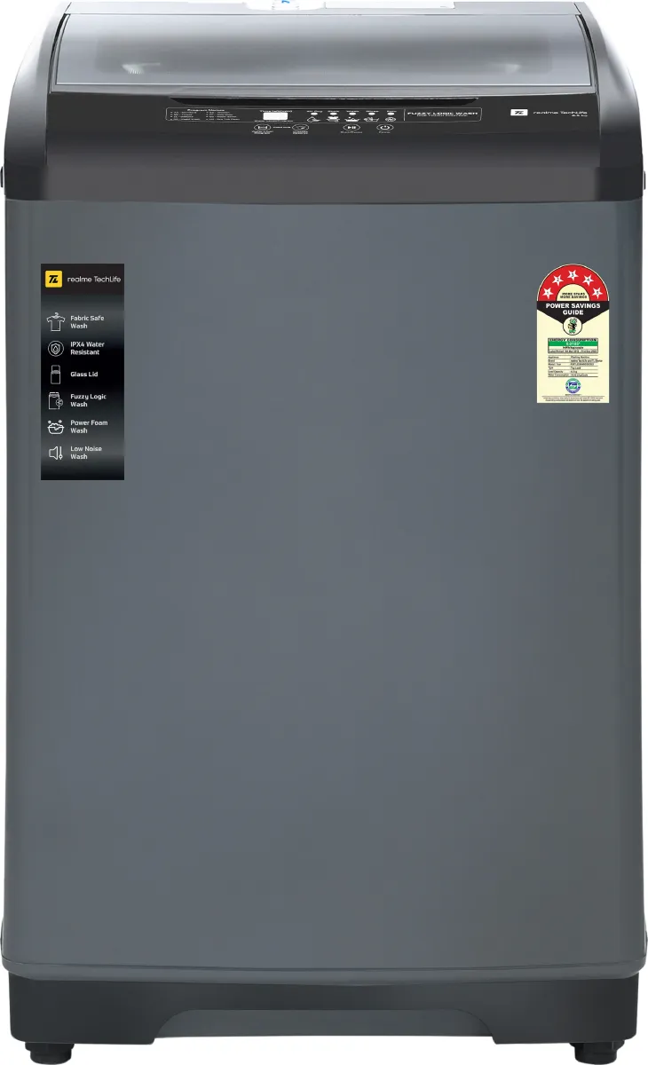 Realme TechLife RMTL655NNNDG 6.5 Kg Fully Automatic Top Load Washing ...