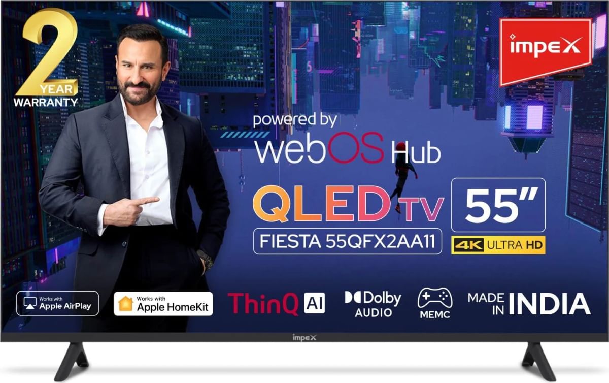 Impex FIESTA 55QFX2AA11 55 inch Ultra HD 4K Smart QLED TV Price in India 2025, Full Specs ...