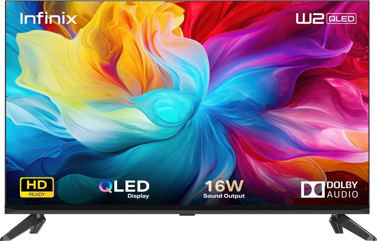 Infinix W2 32 inch HD Ready Smart QLED TV (32W2Q) Price in India 2025 ...