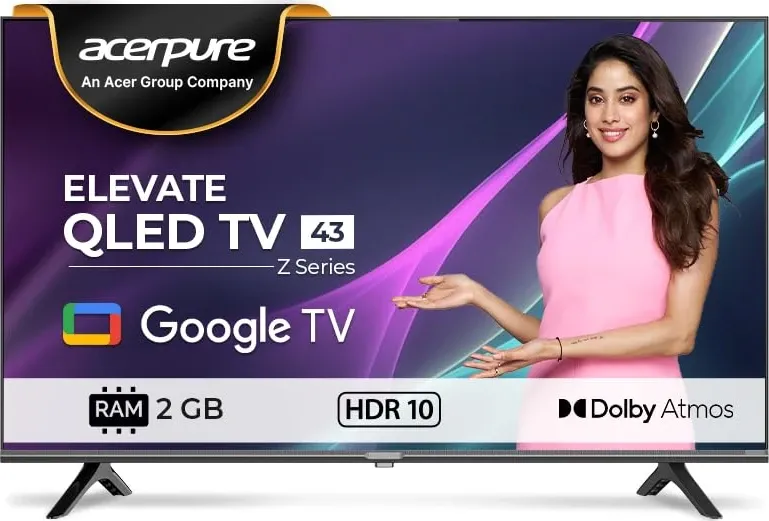 Acerpure Elevate Z 43 inch Ultra HD 4K Smart QLED TV (AP43UG52ASPE) Price in India 2025, Full ...