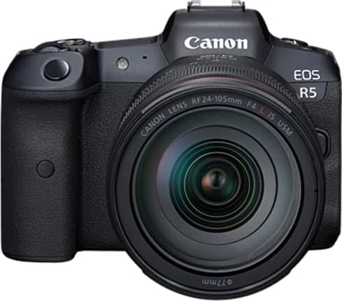 Canon EOS R5 45MP Mirrorless Camera with RF 24-105mm F/4 L IS USM Lens ...