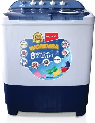 Impex Wondera Wiz 7.5 kg Semi Automatic Washing Machine Price in India ...